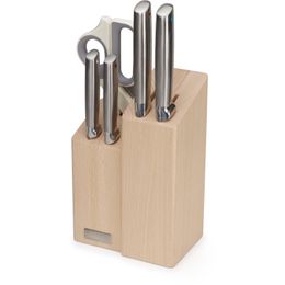 Joseph Joseph Messer-Set JOSEPH "Elevate Fusion 5pc Knife & Scissor Block" Kochmesser-Sets braun Küchenmesser-Sets