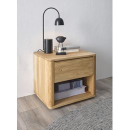 Nachtkommode Schlafkontor "Hilla" Sideboards Gr. B/H/T: 48 cm x 41 cm x 38 cm, 1, braun (eiche) Nachtkonsolen und Nachtkommoden