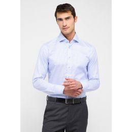 Langarmhemd Eterna "SLIM FIT" Gr. 38, Normalgrößen, blau (hellblau) Herren Hemden Langarm