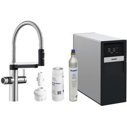 Blanco Elektrischer Wasserhahn "drink.soda" Wasserbereitergeräte silberfarben (pvd steel) Küchenarmaturen