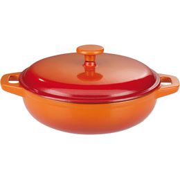 Schmortopf GSW "Orange Shadow" Töpfe Gr. 4,5 l + Ø 30 cm, orange Schmortöpfe