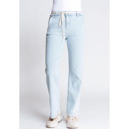 Schlagjeans Zhrill Gr. 28, N-Gr, blau (blue) Damen Jeans Röhrenjeans