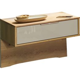 Nachtkonsole Wiemann "Cordoba" Sideboards Gr. B/H/T: 60 cm x 48 cm x 43 cm, 1, beige (glas champagner) Nachtkonsolen und Nachtkommoden