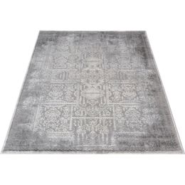 Teppich Sehrazat "Amatis 6640" Teppiche Gr. B/L: 200 cm x 290 cm, 12 mm, 1 St., grau Orientalische Muster