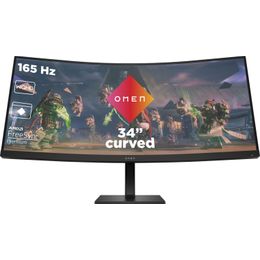 G (A bis G) HP Curved-Gaming-Monitor "OMEN 34c (HSD-0159-A)" Monitore schwarz Monitore
