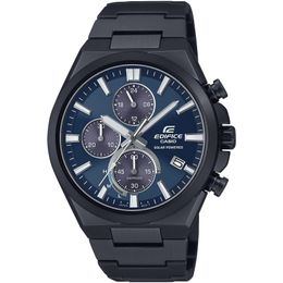 Chronograph CASIO EDIFICE Armbanduhren schwarz Herren Solaruhren