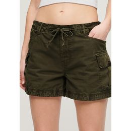 Shorts Superdry "CARGO SHORT" Gr. M, N-Gr, grün (olive night green) Damen Hosen Kurze