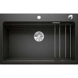 Blanco Granitspüle "ETAGON 8" Küchenspülen Gr. beidseitig, schwarz Küchenspülen