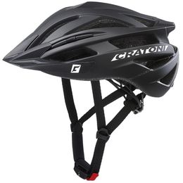 Mountainbikehelm Cratoni "MTB-Fahrradhelm Agravic" Helme Gr. 59/62 Kopfumfang: 59 cm - 62 cm, schwarz (schwarz matt) Fahrradhelme für Erwachsene