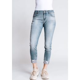 Regular-fit-Jeans Zhrill "NOVA" Gr. 31, N-Gr, blau (mid blue used) Damen Jeans Ankle 7/8