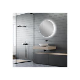 Talos Spiegelschrank Picasso Style, schwarz, Ø 60cm, Rahmen aus hochwertiger Aluminiumlegierung, schwarz