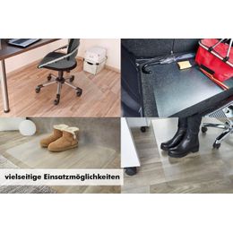 ANDIAMO Bodenschutzmatte Premium Bürostuhlmatte, 1-St., Bodenschutzplatte, robust & strapazierfähig für den täglichen Gebrauch, weiß