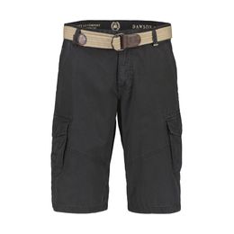 Bermudas Lerros "Lerros Cargobermuda mit Gürtel" Gr. 5XL, e x traweit, grau (dark graphite) Herren Hosen Shorts