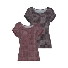Vivance T-Shirt Damen Gr&ouml;&szlig;e XXS/XS rot / schwarz / wei&szlig;