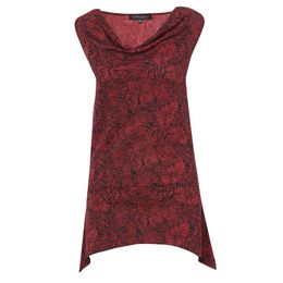 Koroshi Top Damen Gr&ouml;&szlig;e XL bordeaux / schwarz