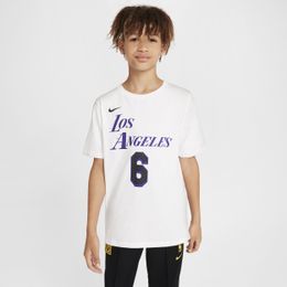 Los Angeles Lakers City Edition Nike NBA-T-Shirt für ältere Kinder - Weiß