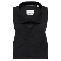 Eterna SLIM FIT Original Shirt in schwarz unifarben, schwarz, 41