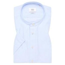 Eterna SLIM FIT Linen Shirt in pastellblau unifarben, pastellblau, 43