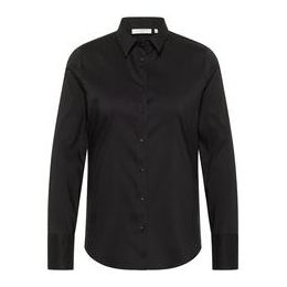 Eterna Performance Shirt Bluse in schwarz unifarben, schwarz, 34