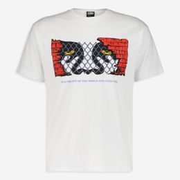 TK Maxx Weißes End Of The World T-Shirt mit großem Logo-Aufdruck