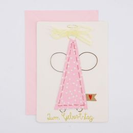 TK Maxx Weiß-rosafarbene Geburtstagskarte