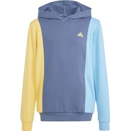 Adidas Kapuzenpullover, Logo, für Kinder, blau, 128