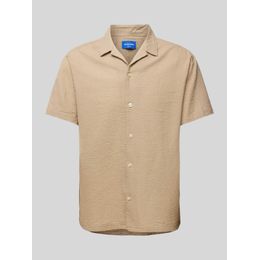 Jack & Jones Freizeithemd mit Knopfleiste in beige