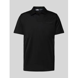 K by KARL LAGERFELD Regular Fit Poloshirt mit Label-Print