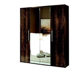 JVmoebel Kleiderschrank Kleiderschrank Schrank Design Möbel Holz Luxus Spiegel Schlafzimmer