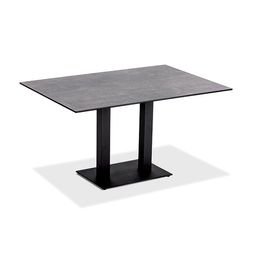 Niehoff Bistro Tisch Aluminium Granit/Schwarz HPL/Aluminium