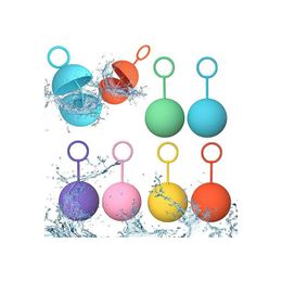 PRECORN Wasserbombe 6 Farben Set wiederverwendbare Wasserbomben Wasserballons Silikon