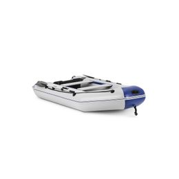 MSW Schlauchboot Schlauchboot Paddelboot aufblasbar blau weiß 280 kg Holzboden 3