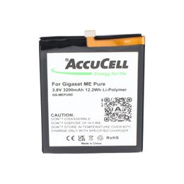 AccuCell Akku passend für Gigaset ME Pure Li-Polymer 3.8V 3200mAh 12.2Wh Akku 3200 mAh (3