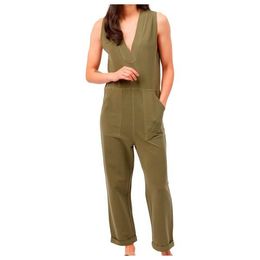 tentree - Women's French Terry V-Neck Jumpsuit - Jumpsuit Gr XS braun