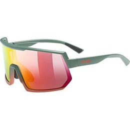 Uvex Sportstyle 235 Sportbrille moss grapefruit matt/mirror red