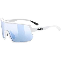 Uvex Sportstyle 235 V Sportbrille white matt/litemirror blue