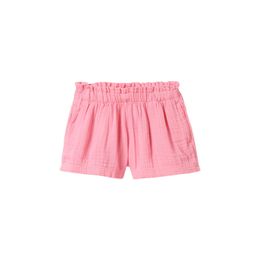 Tom Tailor Mädchen Shorts mit Bio-Baumwolle, rosa, Uni, Gr. 128