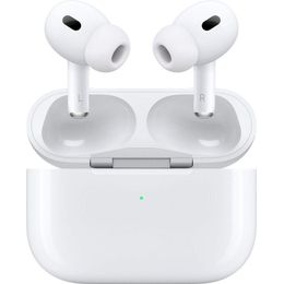 Apple AirPods Pro (2. Gen. 2023) mit MagSafe Case (USB-C) In-Ear-Kopfhörer (Active Noise Cancelling (ANC), Freisprechfunktion, Transparenzmodus, kompatibel mit Siri, Siri, Bluetooth), weiß