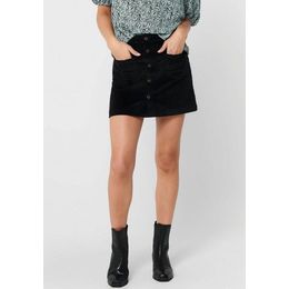 Only Minirock ONLAMAZING HW CORD SKIRT, schwarz