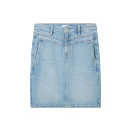 Tom Tailor Damen Jeans Rock, blau, Uni, Gr. 36