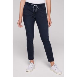 SOCCX Comfort-fit-Jeans mit verkürztem Bein, blau