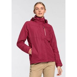 Killtec Funktionsjacke mit abzippbarer Kapuze, rosa