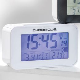 LCD Funk-Wecker mit Temperaturanzeige, Weiß