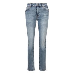 BOSS Orange Slim-fit-Jeans Delaware BC-C mit Leder-Badge, blau