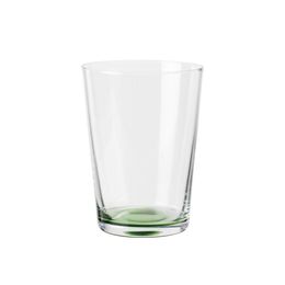 Broste Copenhagen - Hue Trinkglas 30 cl, clear / olive green