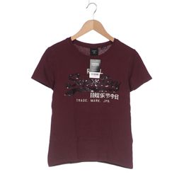 Superdry Damen T-Shirt, braun, Gr. 36