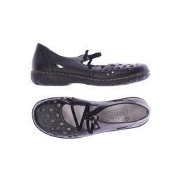 Rieker Damen Ballerinas, schwarz