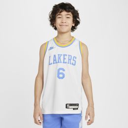 Lebron James Los Angeles Lakers Nike Dri-FIT NBA Swingman Trikot für ältere Kinder - Weiß