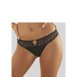 Lascana String schwarz Gr. 44/46 für Damen. Körpernah