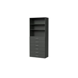 Regal Multischrank-System - grau - 80 cm - 185 cm - 40 cm - Sconto